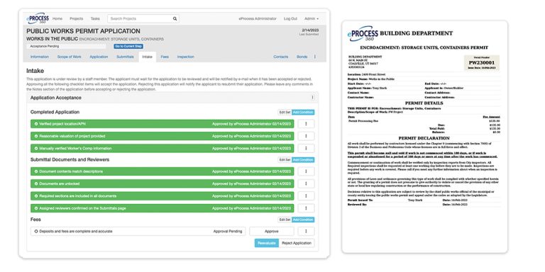 eProcess360 | Online Public Works Permitting Software for Governments